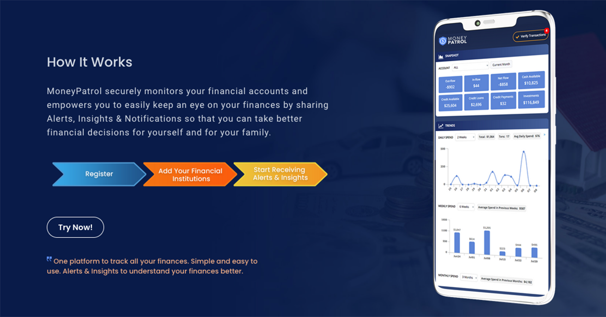 Best Money Tracking App - MoneyPatrol | How It Works