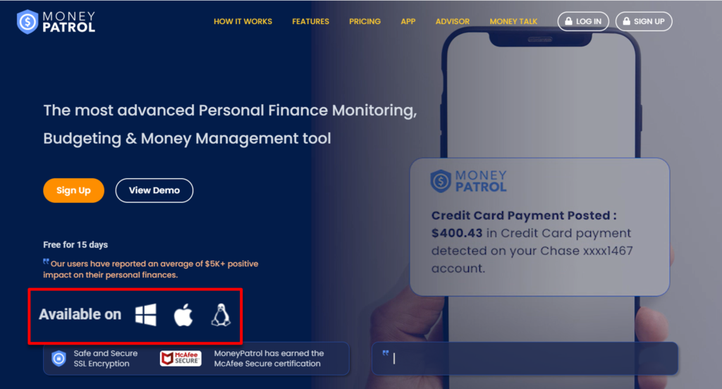 User Guide - Download MoneyPatrol Desktop App | MoneyPatrol
